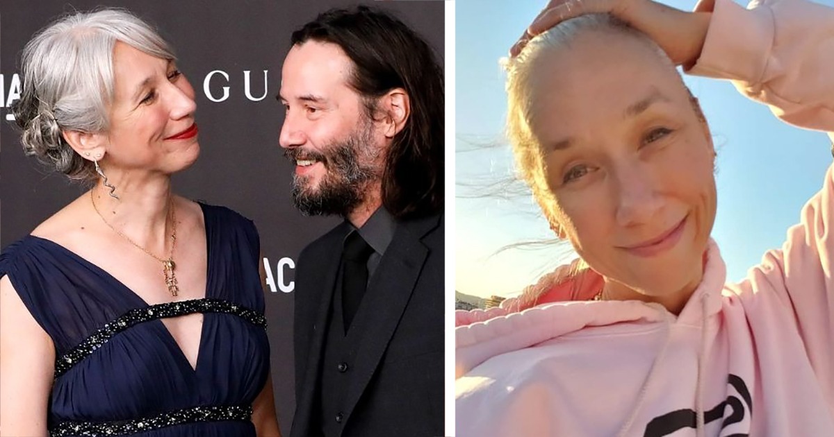 Die Freundin von Keanu Reeves hat ihre grauen Haare verteidigt - Sie ...